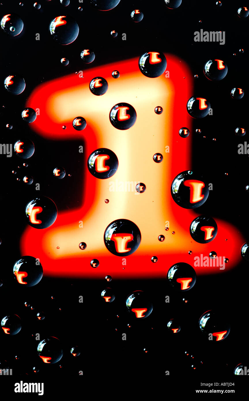 Individual numbers and letters in colorful assortment to create an ...