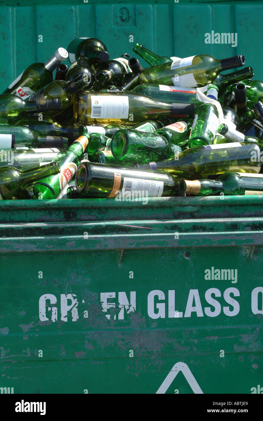 Bin full of empty wine bottles hi-res stock photography and images - Alamy
