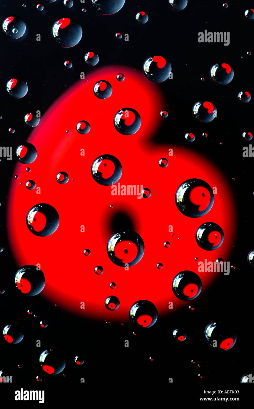 Individual numbers and letters in colorful assortment to create an ...