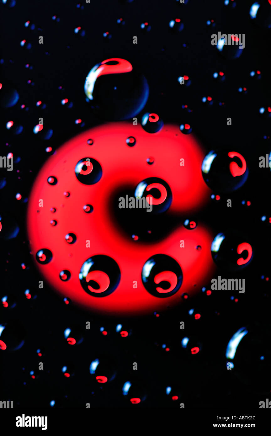 Individual letters and numbers in a colorful assortment to create an ...