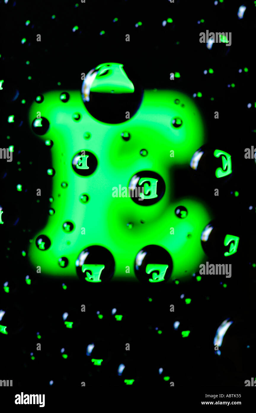 Individual letters and numbers in a colorful assortment to create an ...