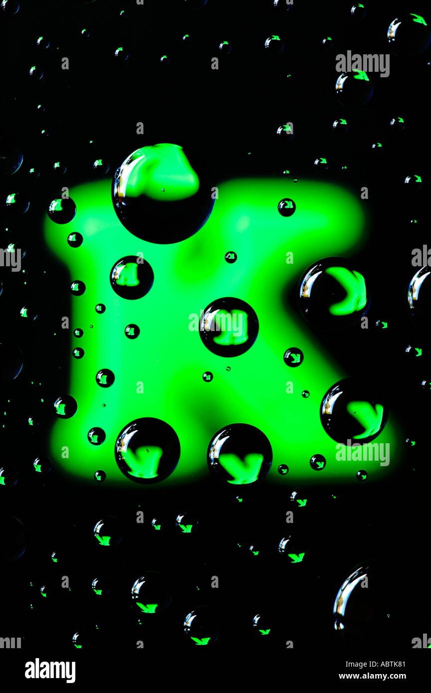 Individual letters and numbers in a colorful assortment to create an ...