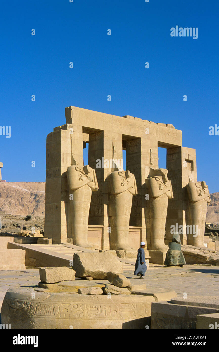Egypt Thebes Ramesseum Stock Photo - Alamy
