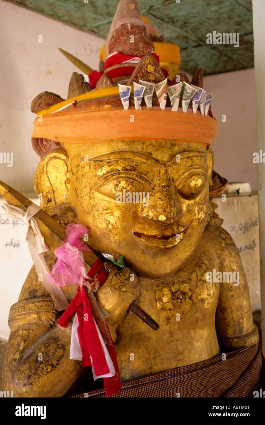 Myanmar Bagan Nat spirit statue Stock Photo - Alamy