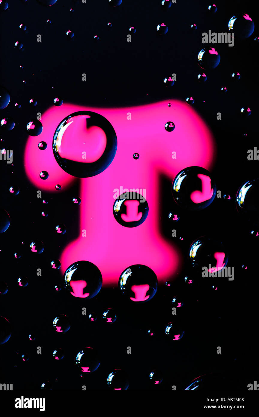 Individual letters and numbers in a colorful assortment to create an ...