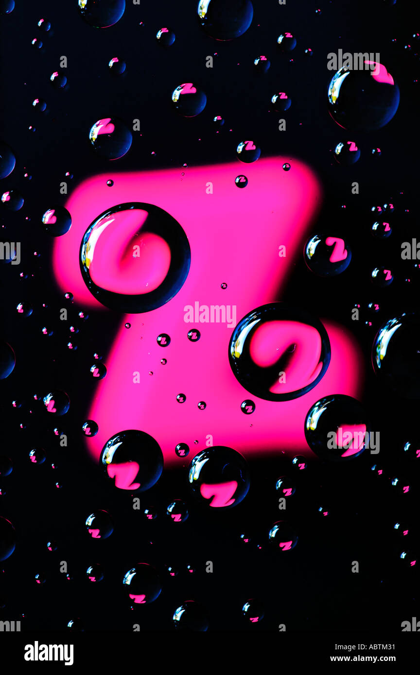 Individual letters and numbers in a colorful assortment to create an ...