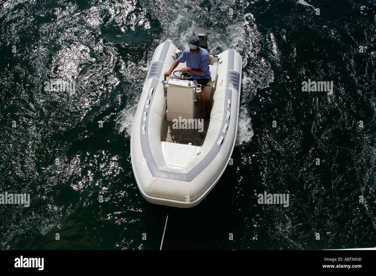 Caribbean sea water shares island with sint maarten hi-res stock ...