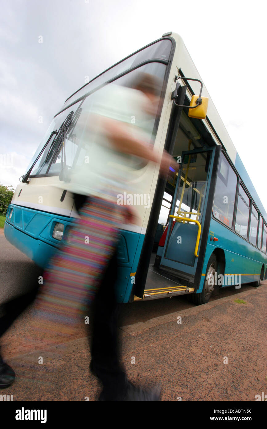 Pensioners bus queue hi-res stock photography and images - Alamy