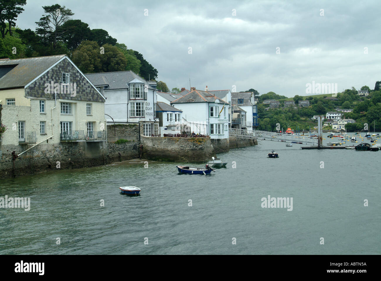 The Waterfront at Fowey with River Fowey Cornwall Stock Photo - Alamy
