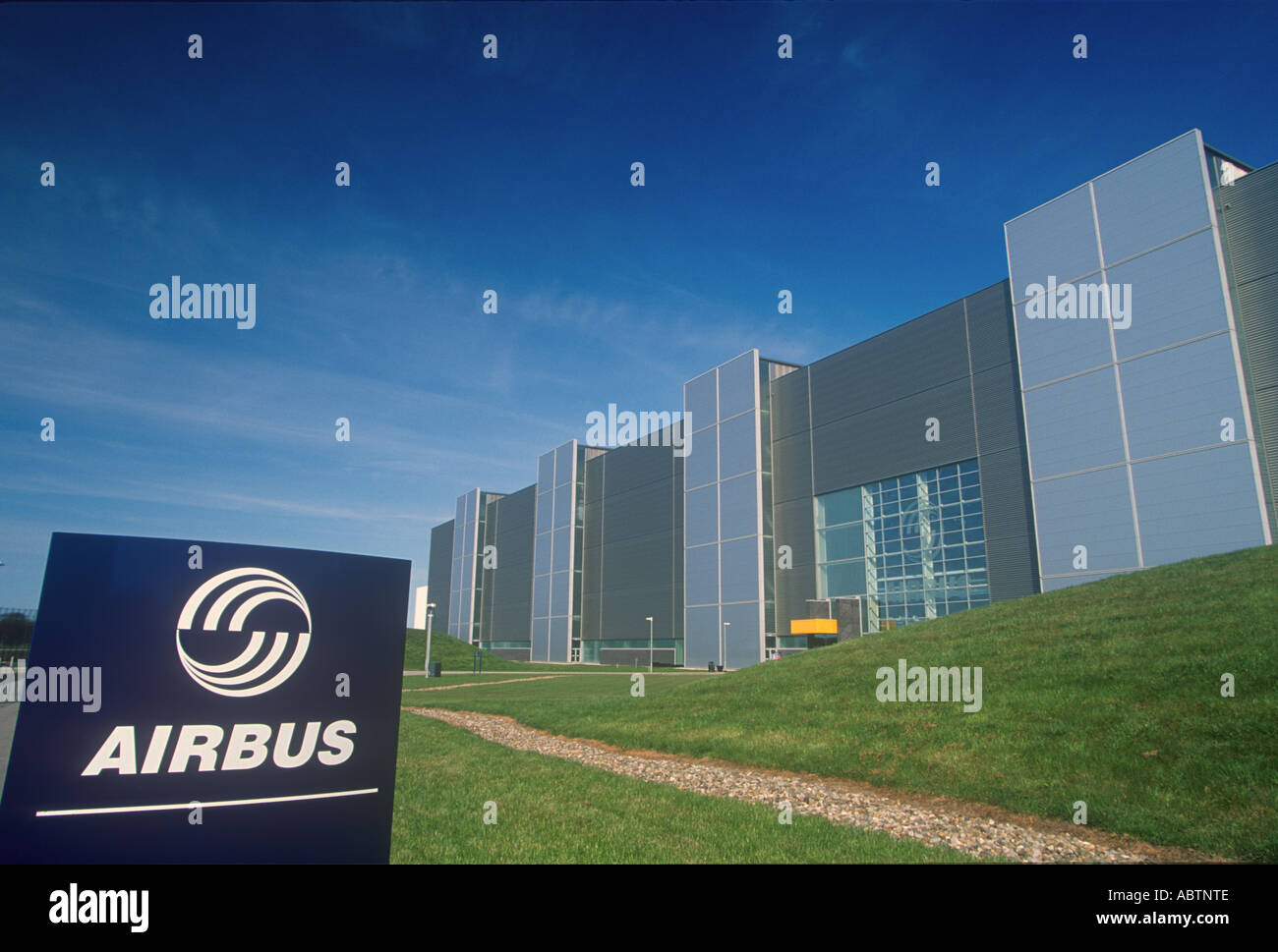 Airbus A380 Aircraft Factory Broughton Flintshire North East Wales ...