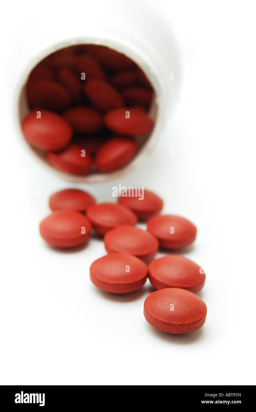Pills spilling container hi-res stock photography and images - Alamy