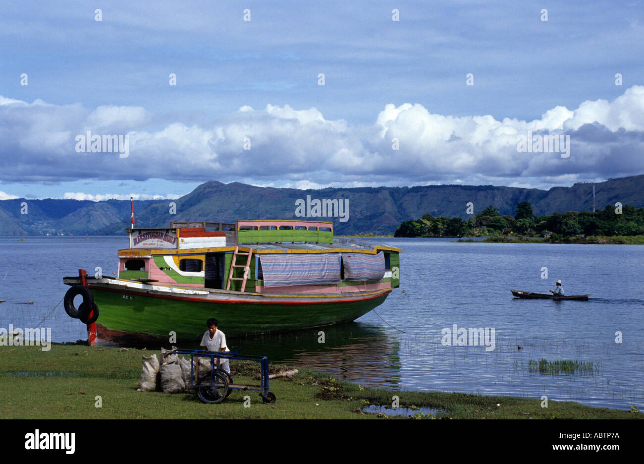 Boat on Lake Toba Samosir Toba Batak (Toba,Karo,Simalungun,Pak Pak ...
