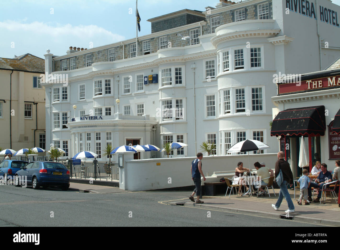 The Riviera Hotel on Esplanade at Sidmouth Devon England United Kingdom ...