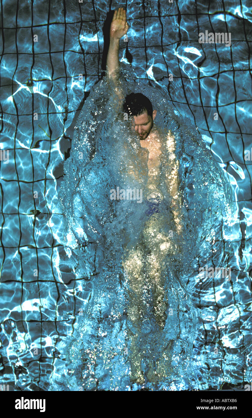 Man back swimmer swimming hi-res stock photography and images - Alamy