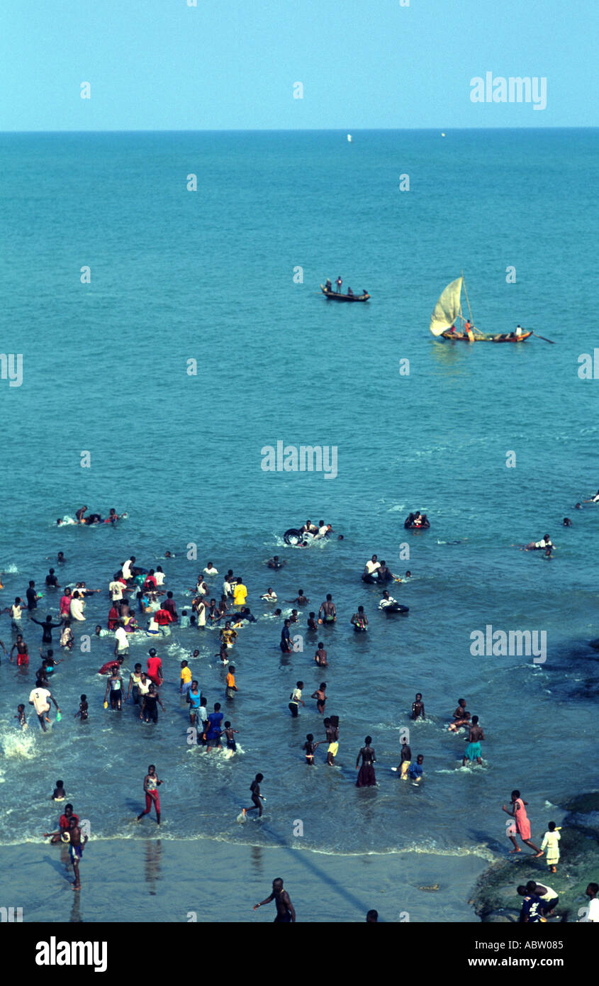 Beach Ghana Coast Stock Photo - Alamy