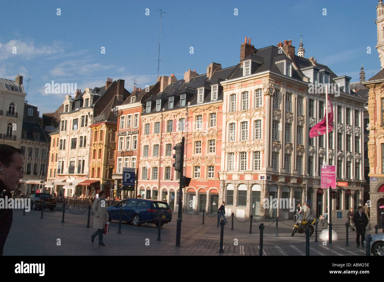 Old buildings in the city of lille in northern france hi-res stock ...