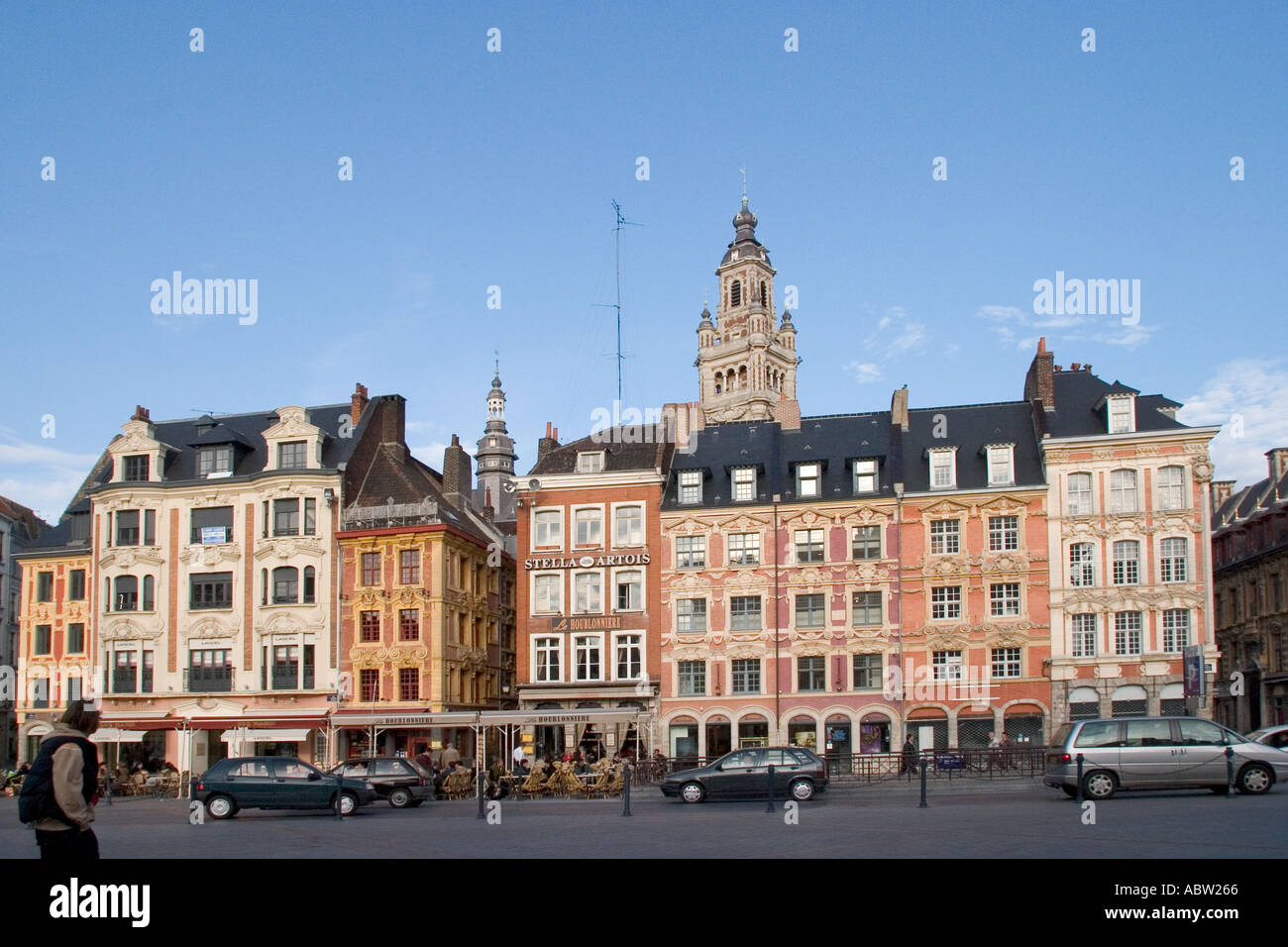 Old buildings in the city of lille in northern france hi-res stock ...
