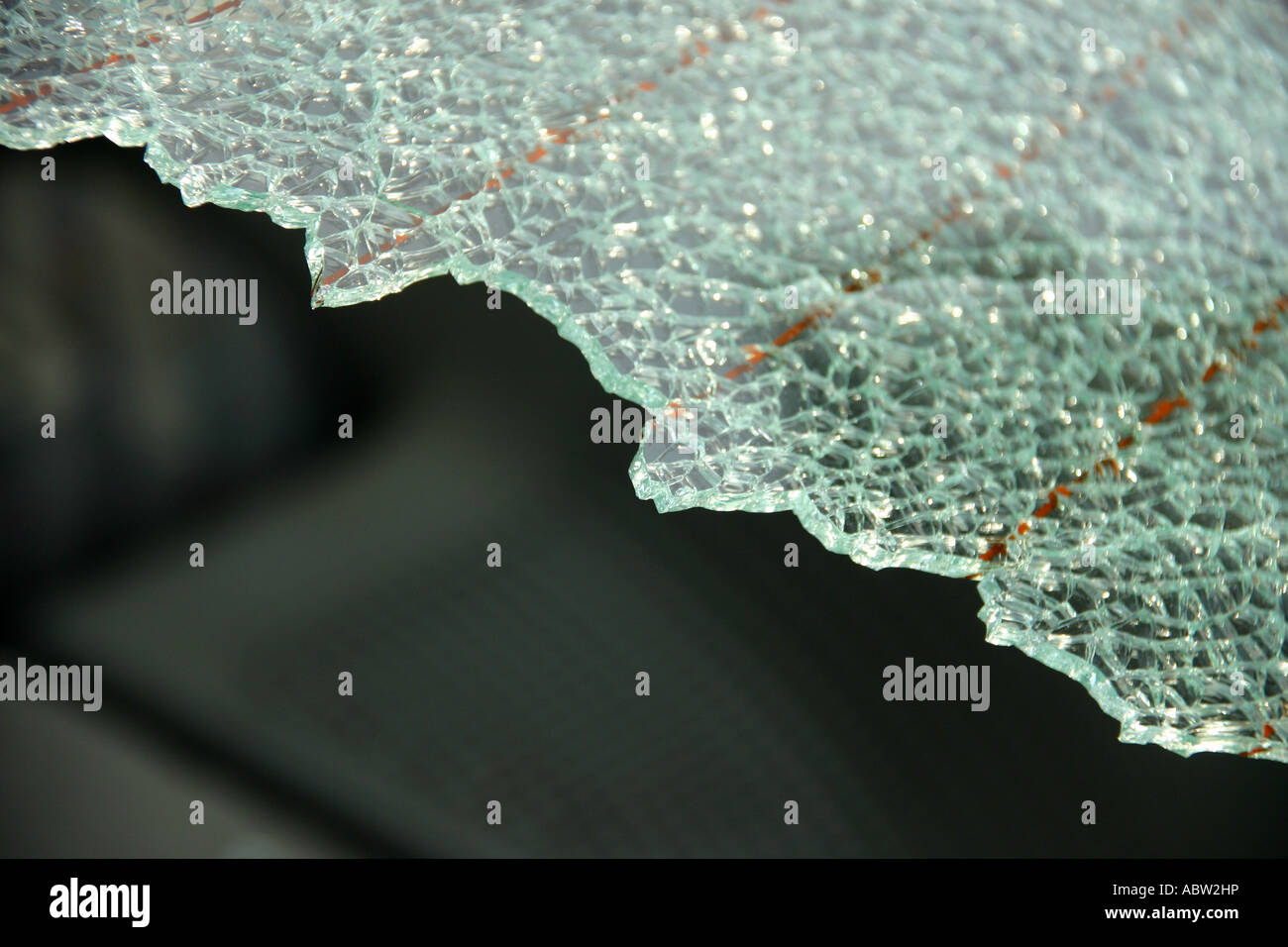 Broken Glass in Car Window Stock Photo - Alamy