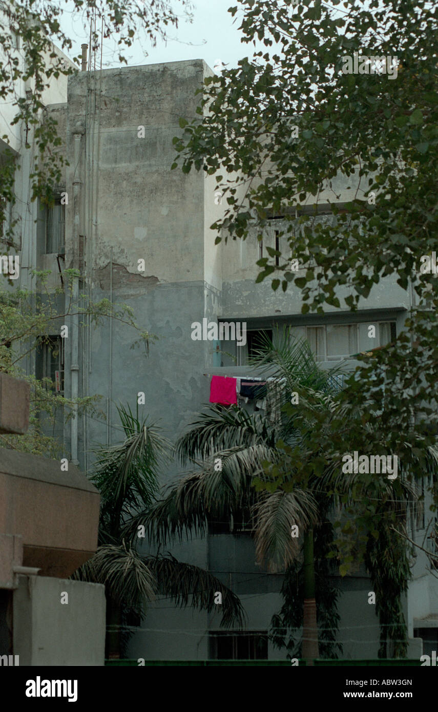 Concrete tenement in Delhi, India Stock Photo - Alamy