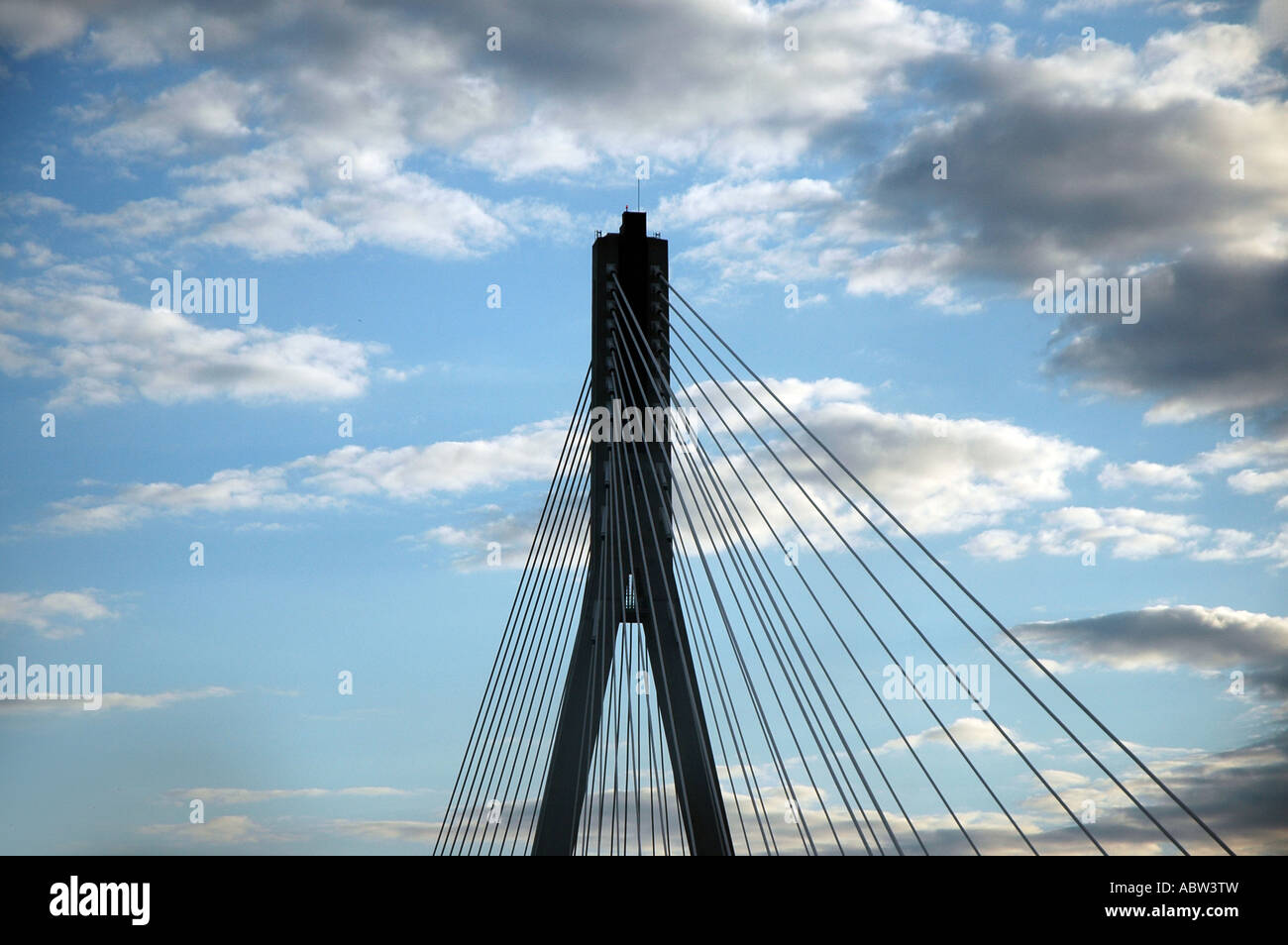Swietokrzyski suspension bridge architecture hi-res stock photography ...