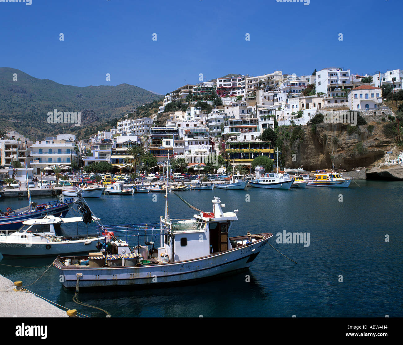 Greece Kreta Crete Agia Galina Stock Photo - Alamy