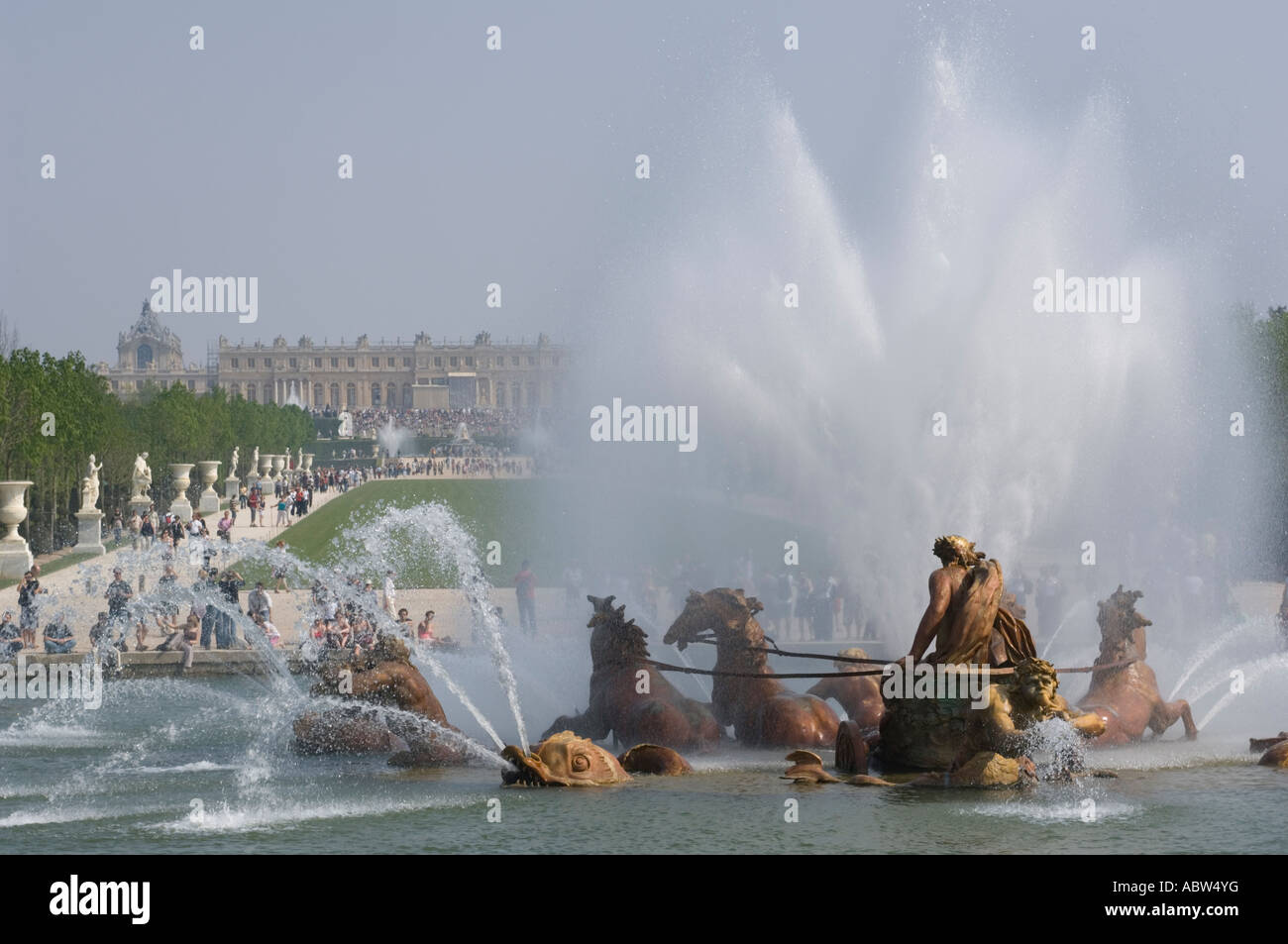 Apollo rising from the water fountains Versailles France Stock Photo ...