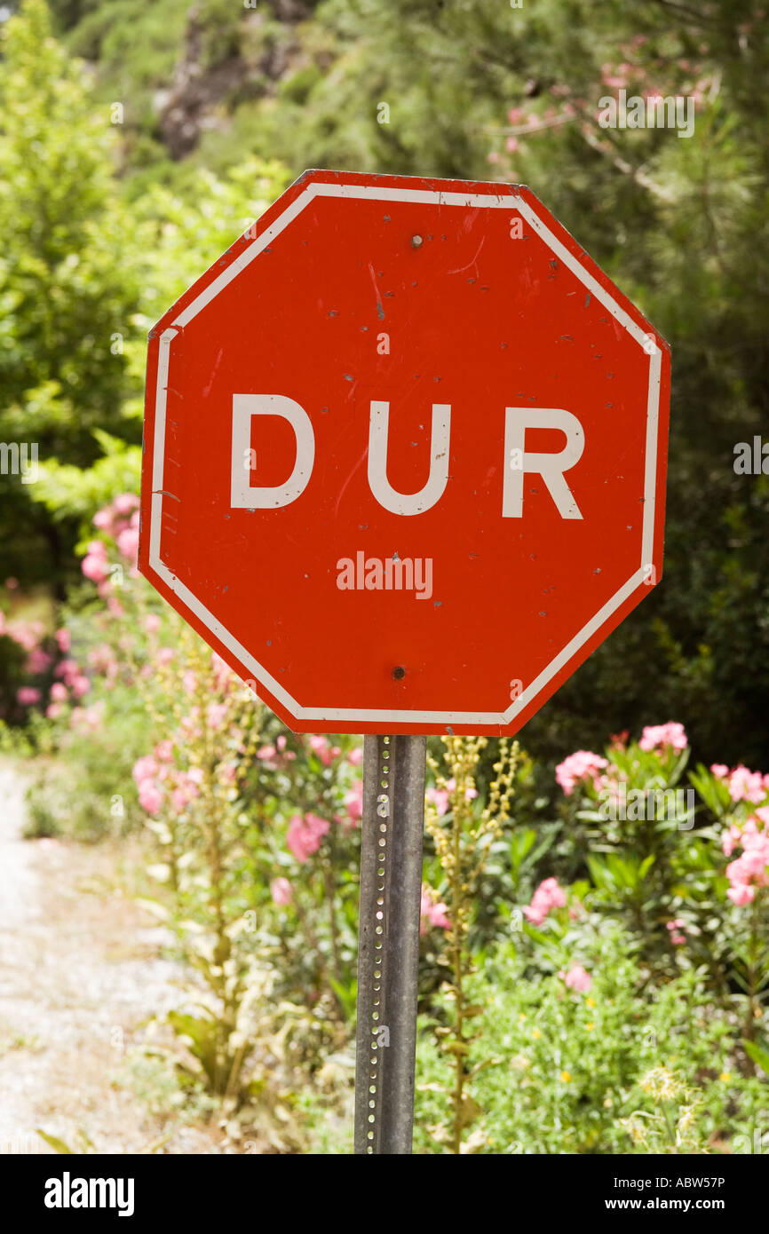Road sign in Turkey Stock Photo - Alamy