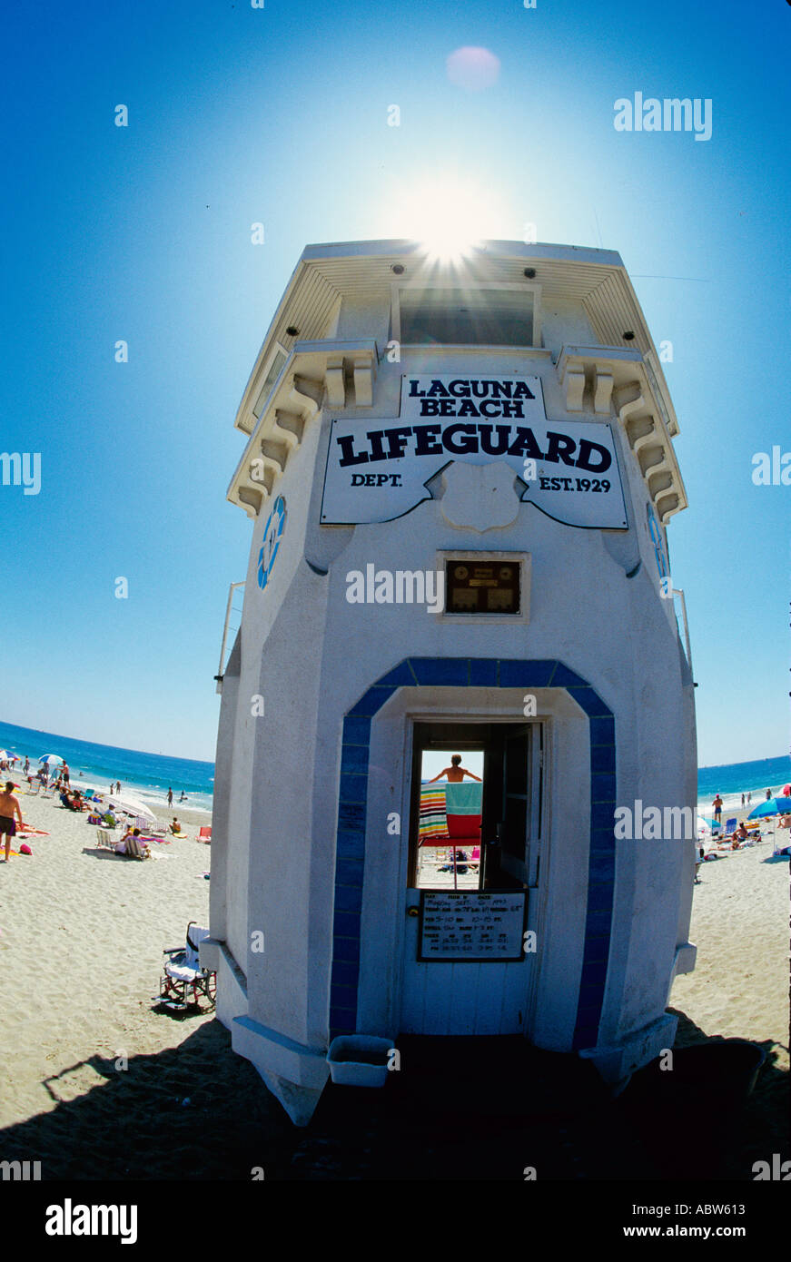 Laguna beach lifeguard tower High Resolution Stock Photography and ...