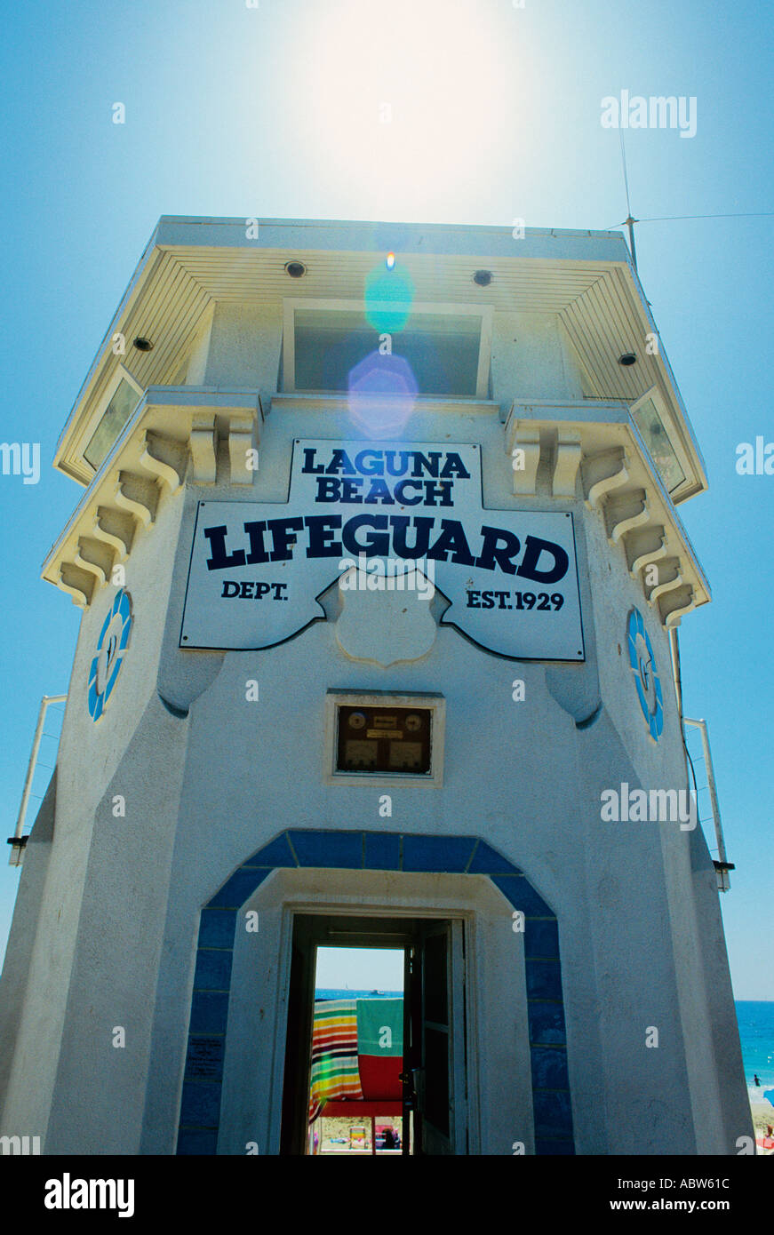 Laguna beach lifeguard tower hi-res stock photography and images - Alamy