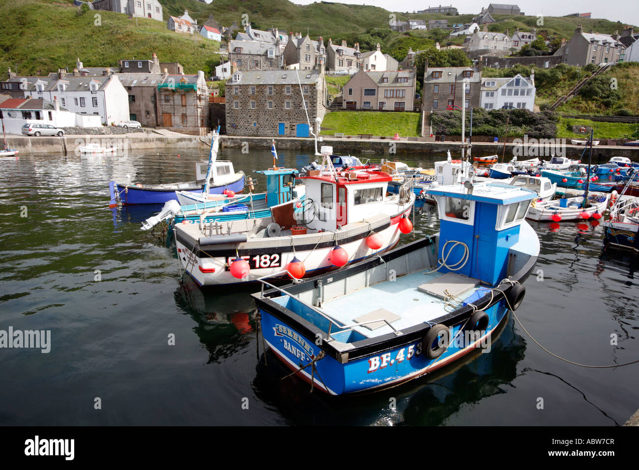Gardenstown harbour, Aberdeenshire, Scotland Stock Photo - Alamy