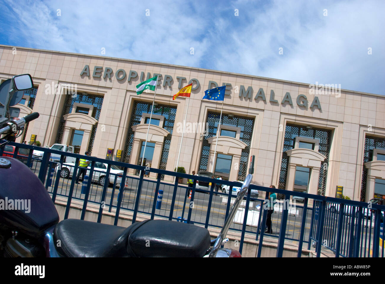 Malaga airport sign hi-res stock photography and images - Alamy