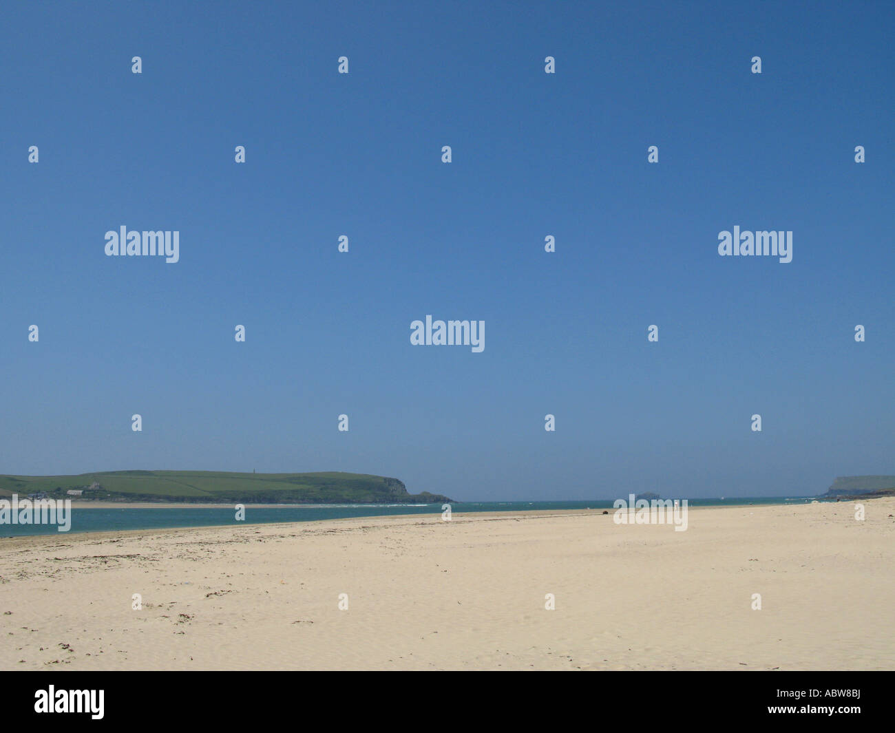 View of the beach and Camel Estuary at Rock Cornwall UK Stock Photo - Alamy
