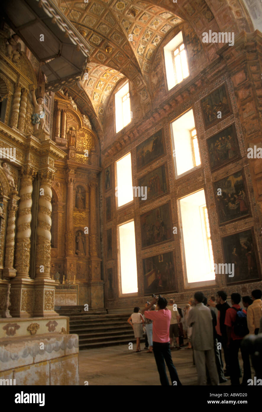 Inside the church of St Francis of Assisi in Goa INDIA Stock Photo - Alamy