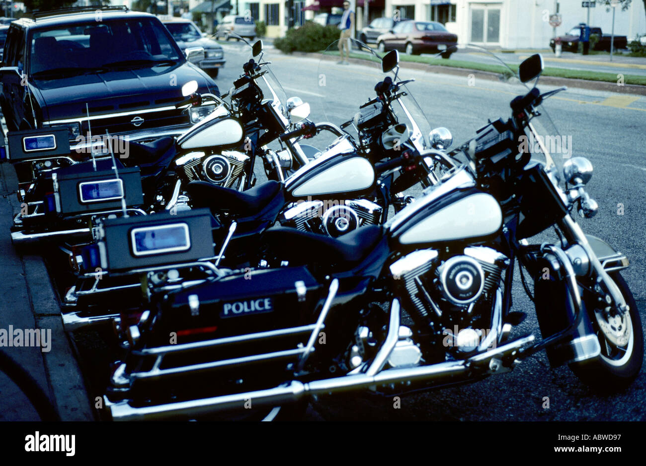 Harley Davidson police bikes Stock Photo - Alamy