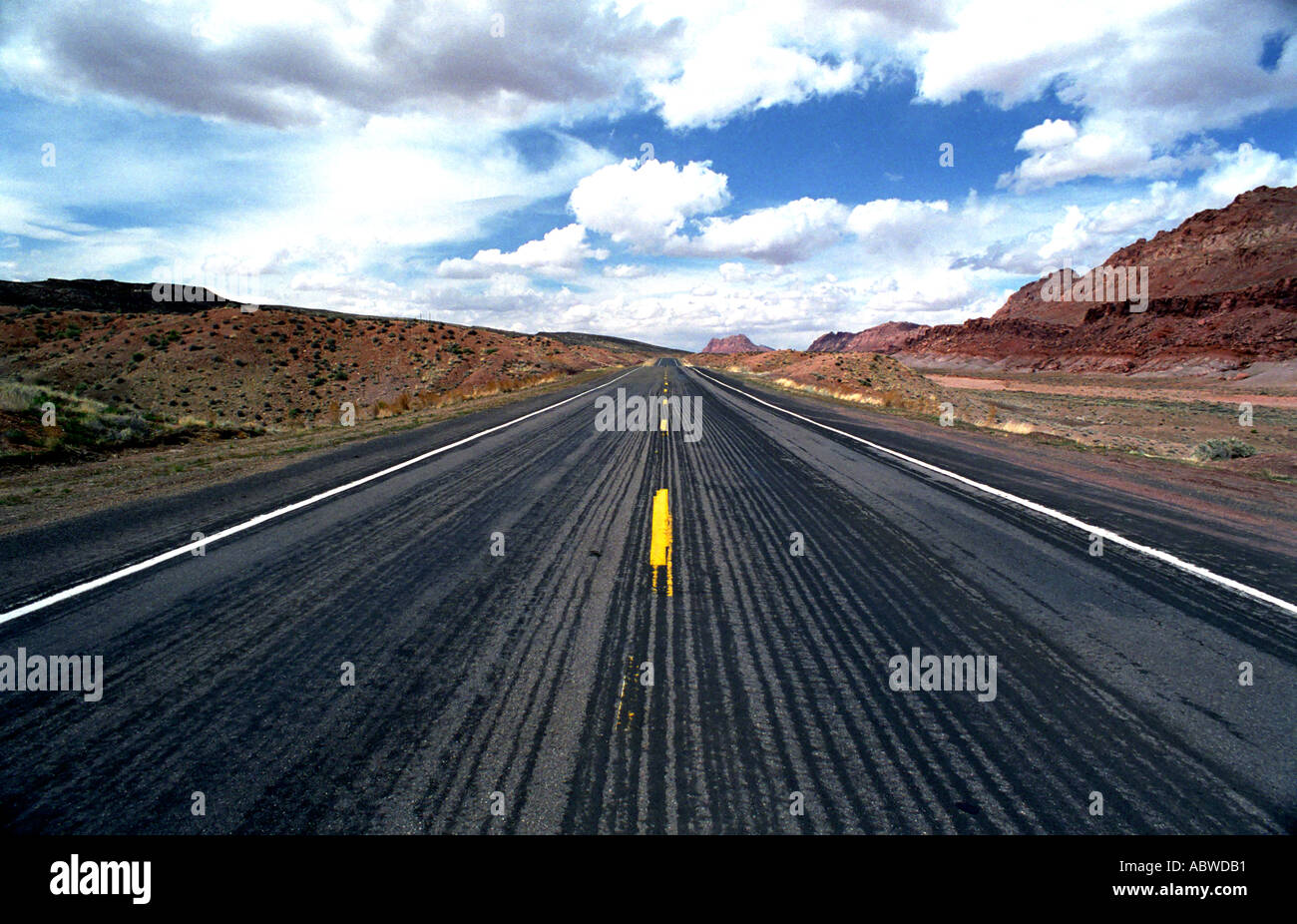 Open road in Nevada USA Stock Photo - Alamy