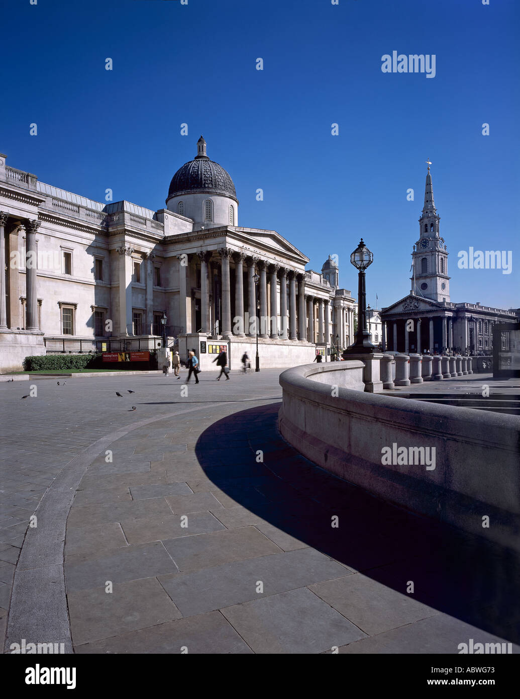 London Buildings, Pedestrianisation at Trafalgar Square, London ...