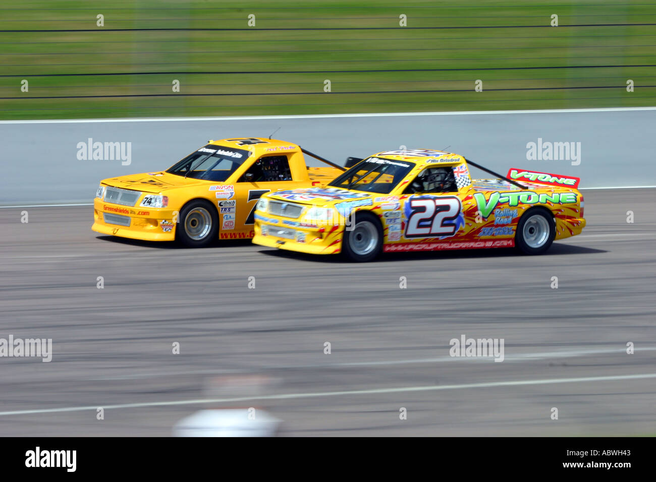 Racing pick up trucks Stock Photo - Alamy