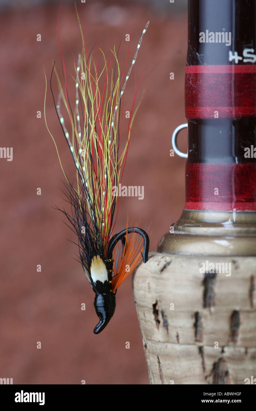 "The fly is photographed in the butt of his Hardy salmon rod"[Long Tail ...