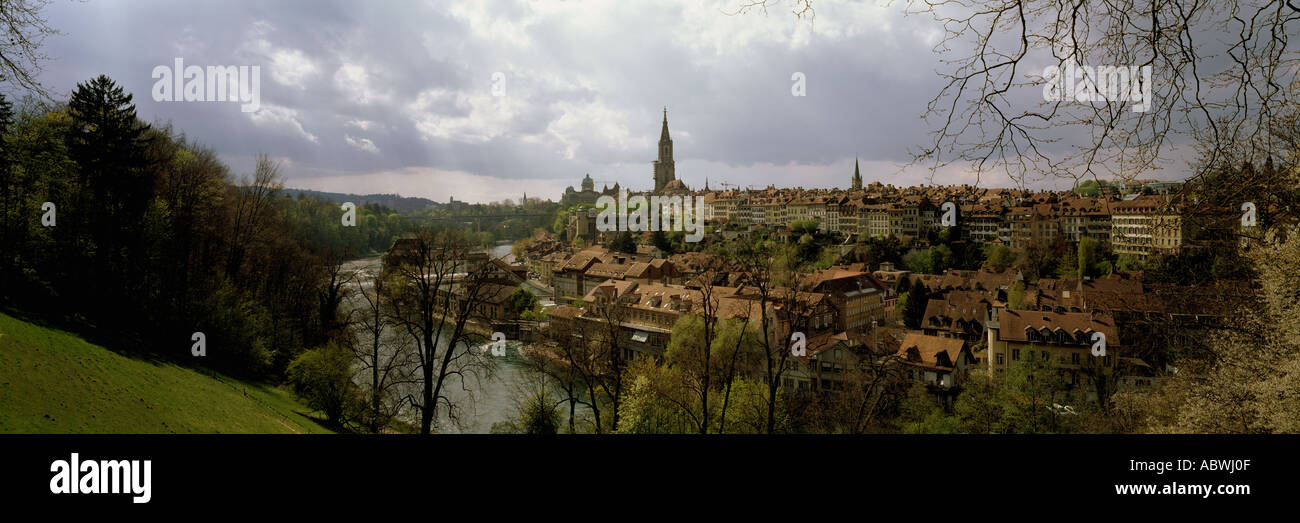 Panoramic view of an area of Bern, Switzerland Stock Photo - Alamy