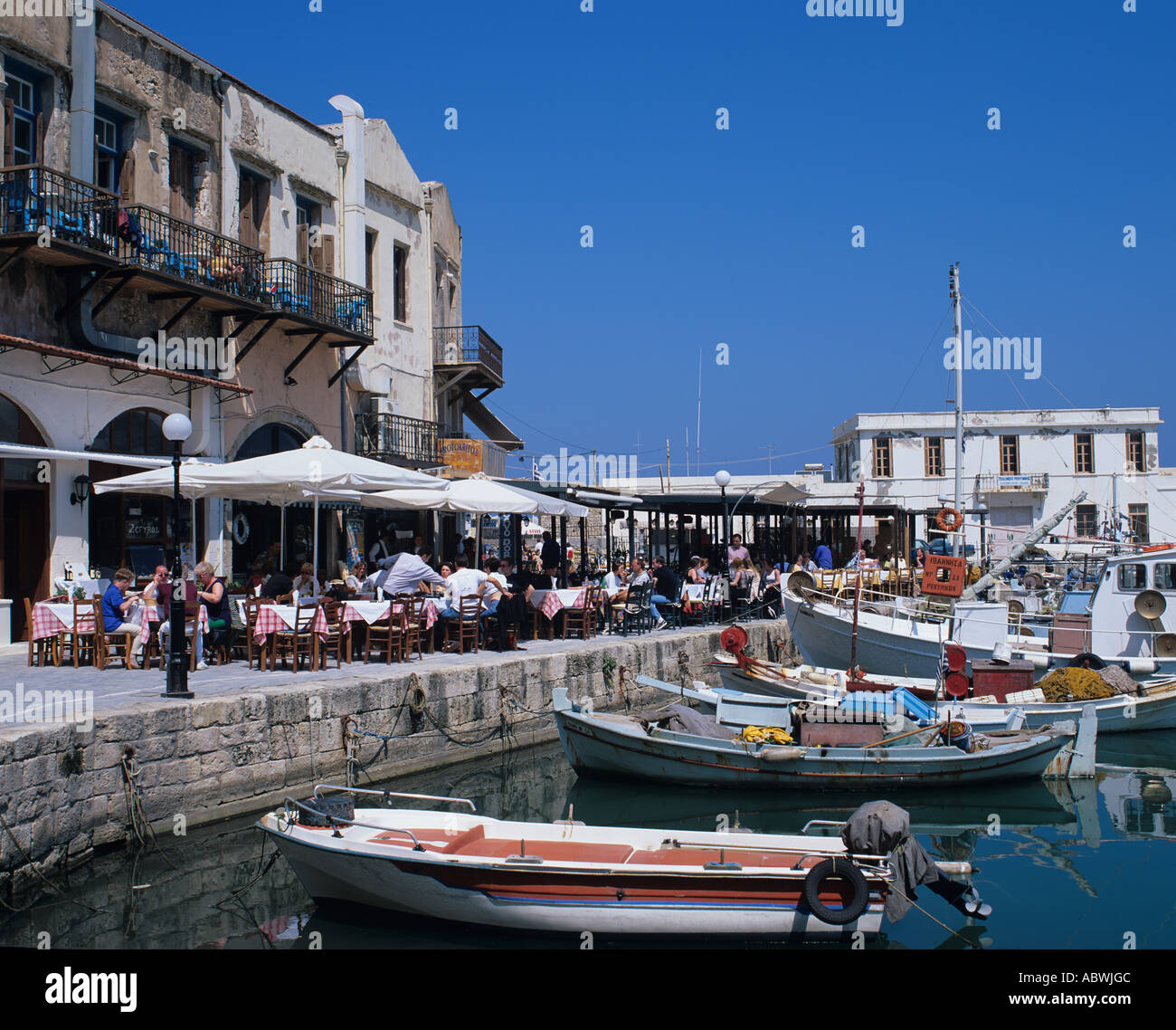 Greece Kreta Crete Rethimnon Rethymnon Stock Photo - Alamy