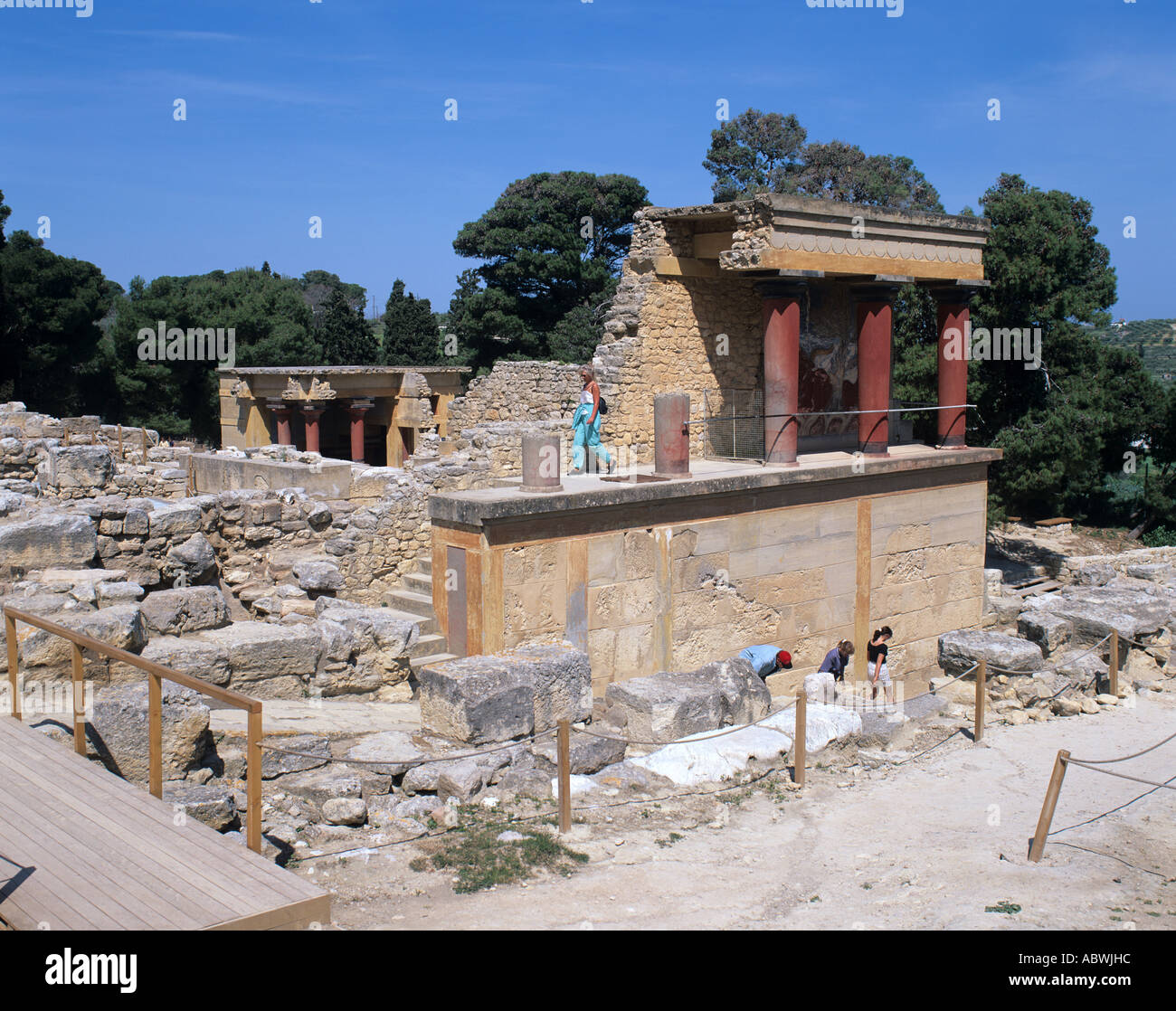 Greece Kreta Crete Knossos Stock Photo - Alamy