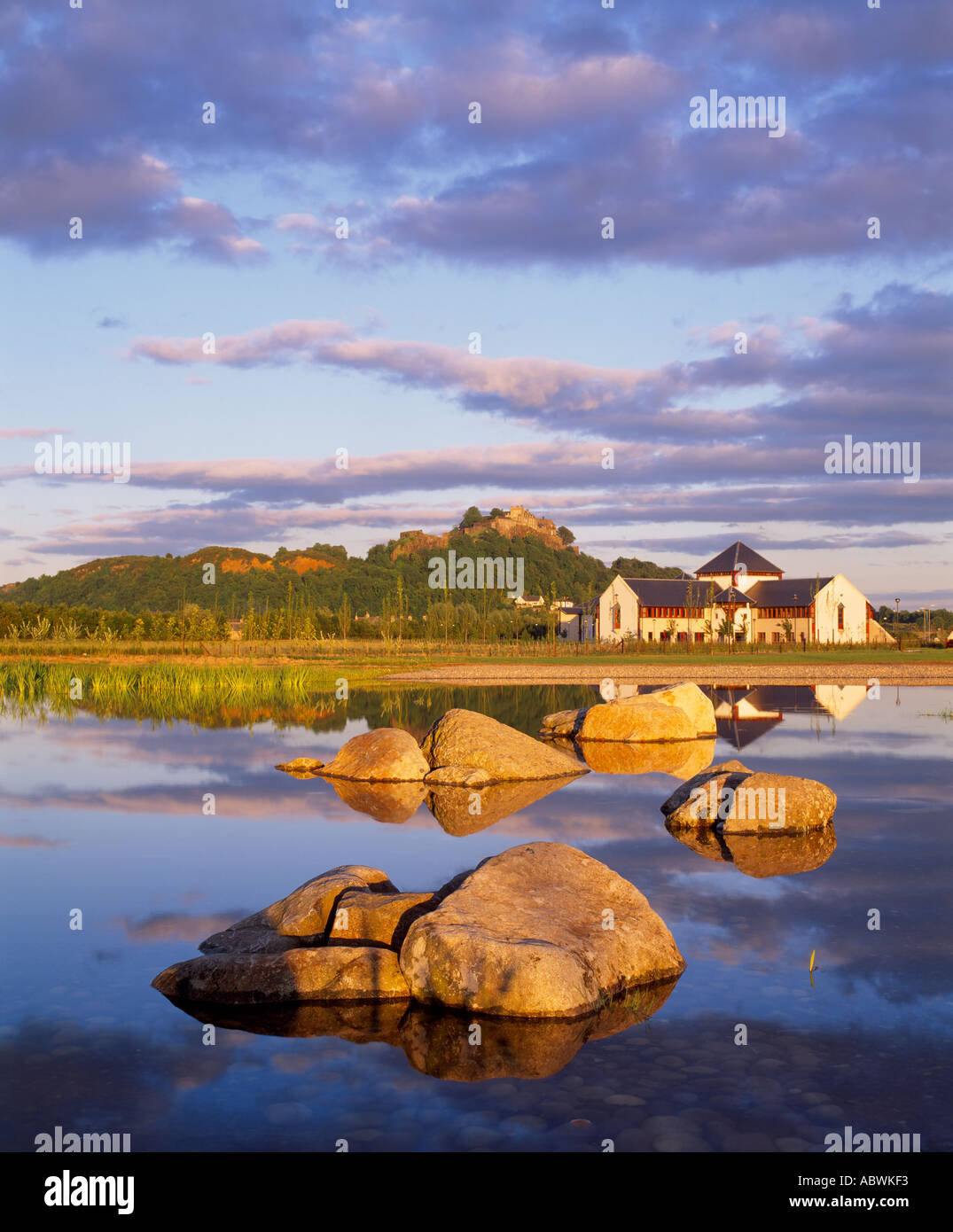 Stirling Castle Business Park and Stirling Castle, Scotland, UK Stock ...