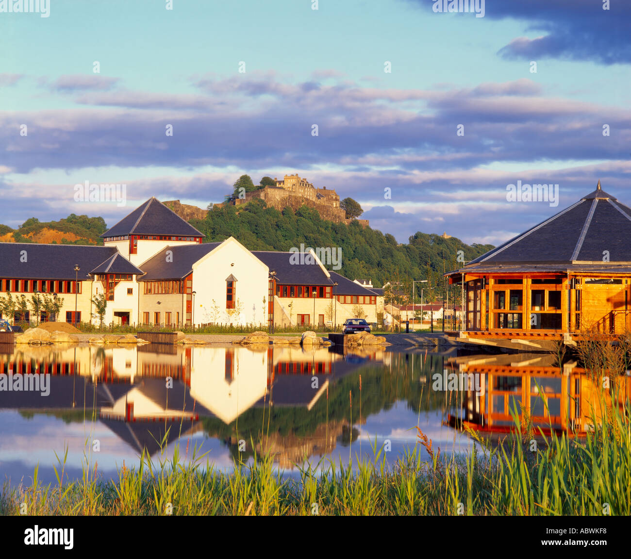 Stirling Castle Business Park and Stirling Castle, Scotland, UK Stock ...
