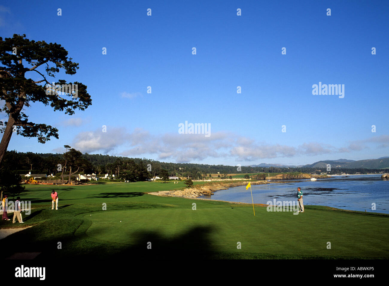 Pebble Beach 18th Hole High Resolution Stock Photography and Images - Alamy