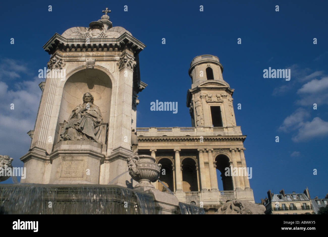 St Sulpice church Paris France Europe Stock Photo - Alamy