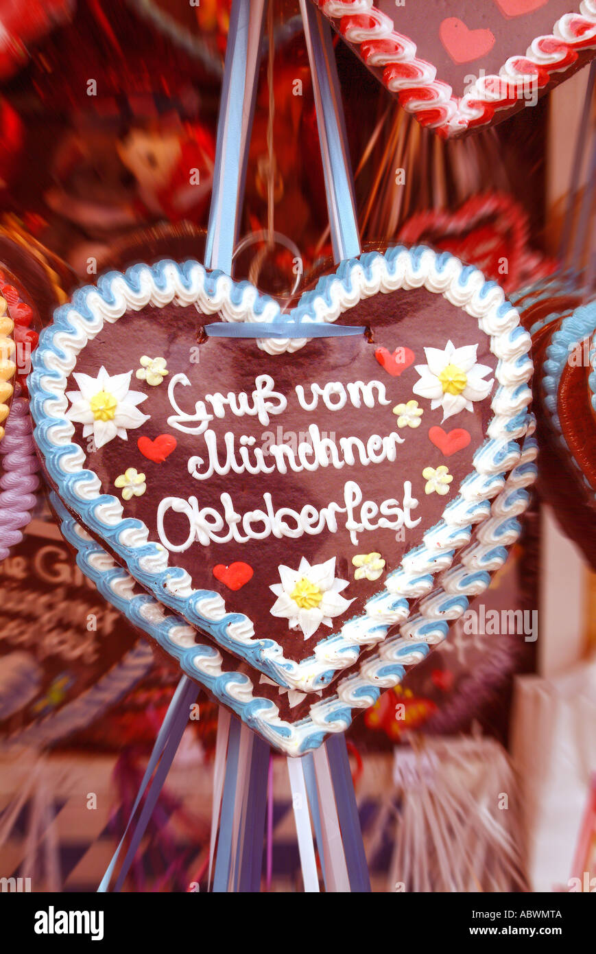 Gingerbread hearts Octoberfest munich Lebkuchenherzen Oktoberfest ...