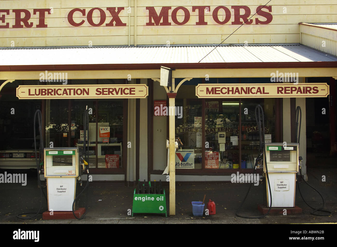 Old petrol station victoria australia hi-res stock photography and ...
