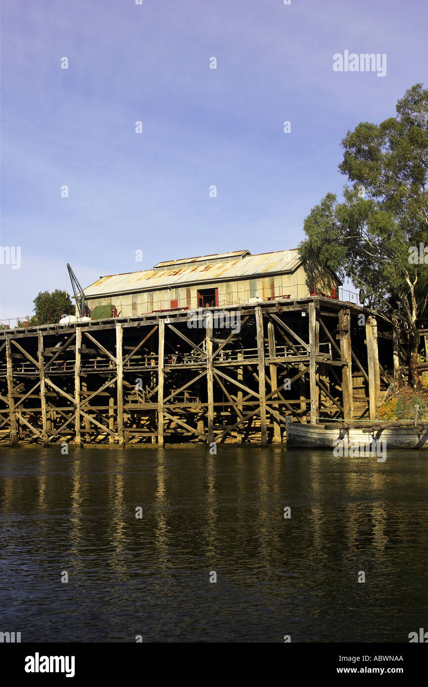Historic Port of Echuca Murray River Victoria New South Wales Australia ...