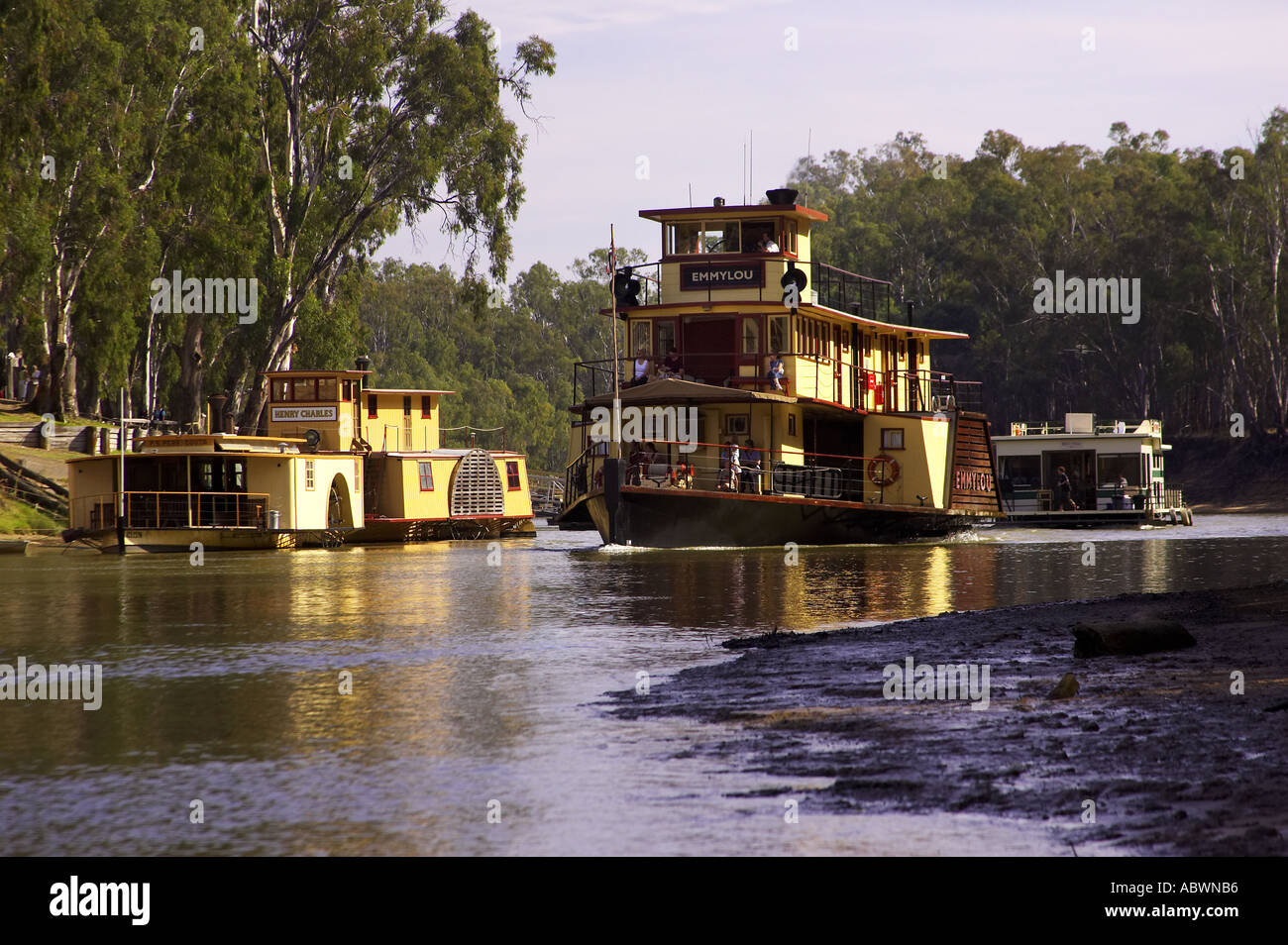 Emmylou Paddle Steamer Murray River Port of Echuca Victoria New South ...