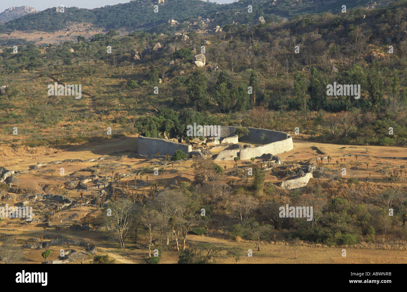 View of The Great Enclosure & Valley Ruins from the Hill Complex Great ...